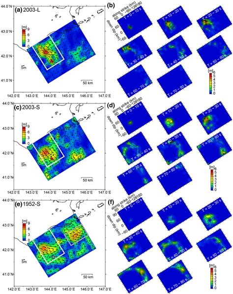 Slip Distribution And Snapshots Of The Slip Distribution A And B
