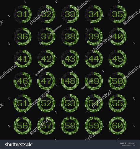 Digital Countdown Timer Clock Counter Vector Stock Vector Royalty Free