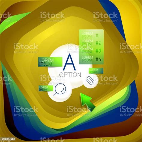 회전 소용돌이 평방 배경 블렌딩 효과 샘플 Infographics 또는 슬로건을 스테핑과 사각형 색상 비즈니스 프레 젠 테이 션 템플릿입니다 벡터 추상적인 배경 3차원