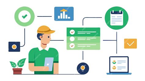 Premium Vector Task Management Features That Allow Farmers To Assign