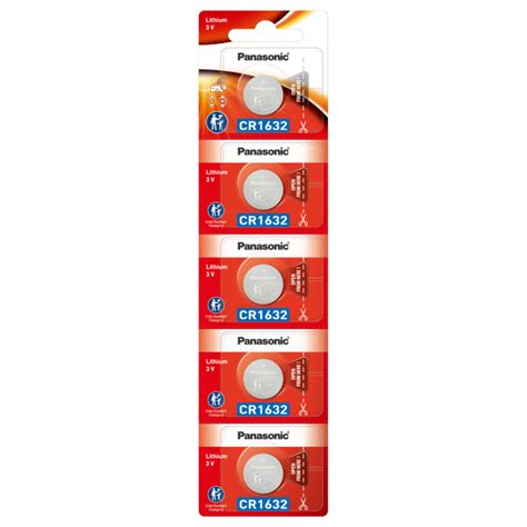 Panasonic CR1632 Battery Price Best 3V Lithium Coin Cell 5pc
