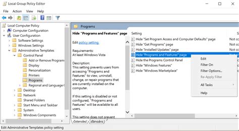 How To Hide Installed Programs On Windows 10