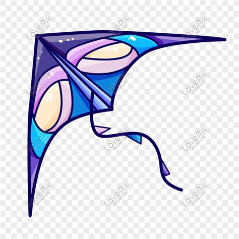 손으로 그린 파란색 보라색 연 그림 Png 일러스트 무료 다운로드 Lovepik