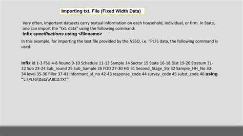 INTRODUCTION TO STATA Pptx Programming Languages Computing
