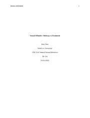 CRJ WE Titre Docx SEXUAL OFFENDER Sexual Offender Pathway To Treatment Kim Titre Saint