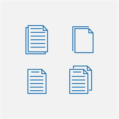 Premium Vector Paper Copy Icon Vector Logo Design Template