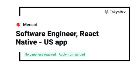 software engineer react native us app mercari tokyodev