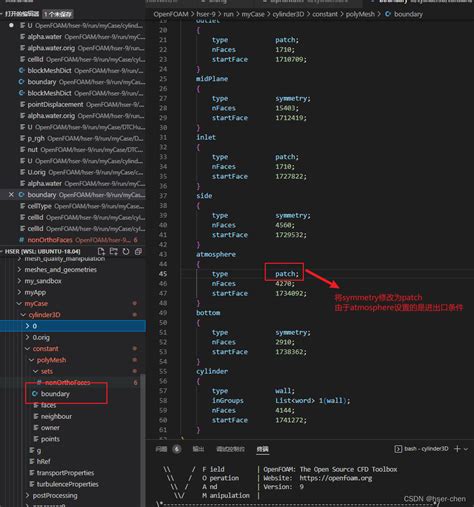 Openfoam编程笔记——setfields运行错误patch Type Patch Not Constraint Type