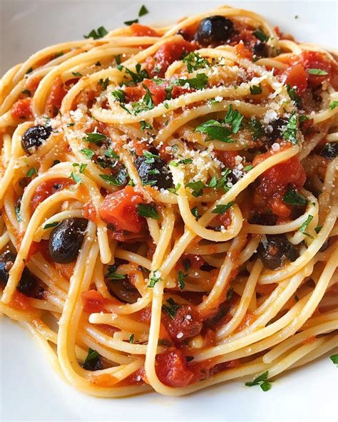 Pasta Puttanesca In 2025 Pasta Puttanesca Pasta Puttanesca Recipe