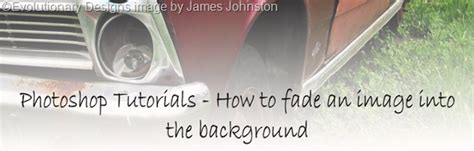 How To Fade An Image Into The Background With Adobe Photoshop CS Evolutionary Designs