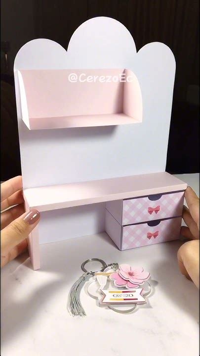 Mini Desk Diycrafts Diyprojects Miniature Miniaturas Shorts