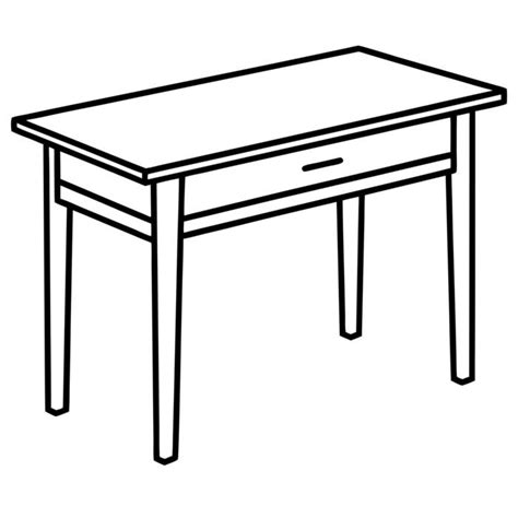 Table Line Drawing Vector Art Icons And Graphics For Free Download