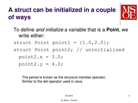 PPT C Structs PowerPoint Presentation Free Download ID