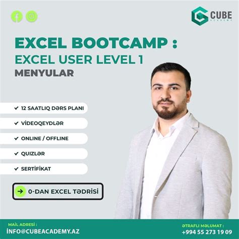 Exceli Tam 0 Dan öyrənmək Istəyənlərin Nəzərinə Cube Academy
