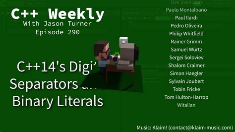 C Weekly Ep 290 C14s Digit Separators And Binary Literals