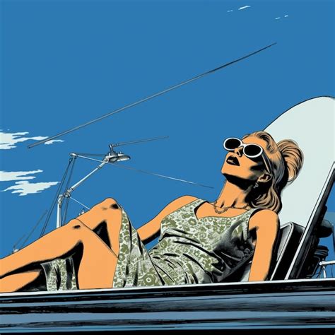 Premium Photo Girl Sunbathing On A Yatch