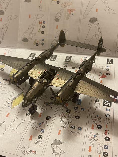 P38 Lightning Model R Metalearth
