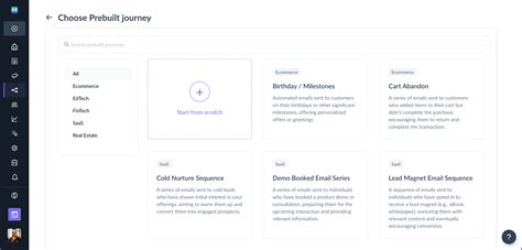 Effortlessly Create Journeys Using Prebuilt Journeys
