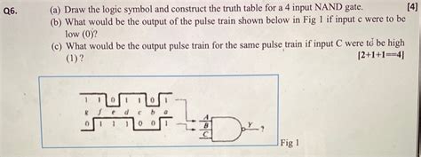 Solved Q6 A Draw The Logic Symbol And Construct The Truth Chegg Com