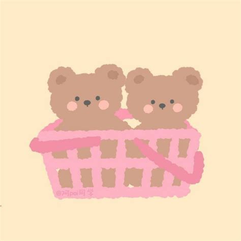 Walpaper Korean Bear Cute Cute Doodles Kawaii Wallpaper Cute Art