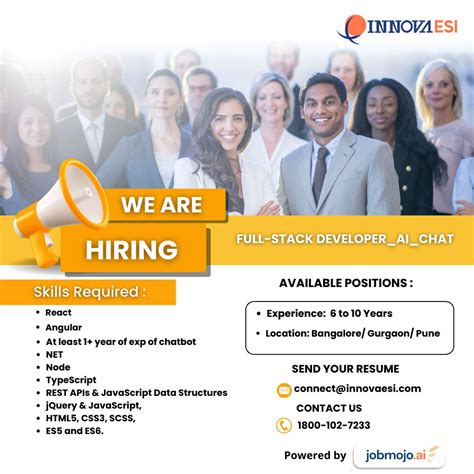 innova esi on linkedin fullstackdeveloper ai chatbot techcareers