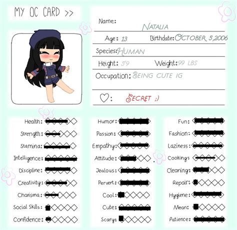 My Oc Cardd