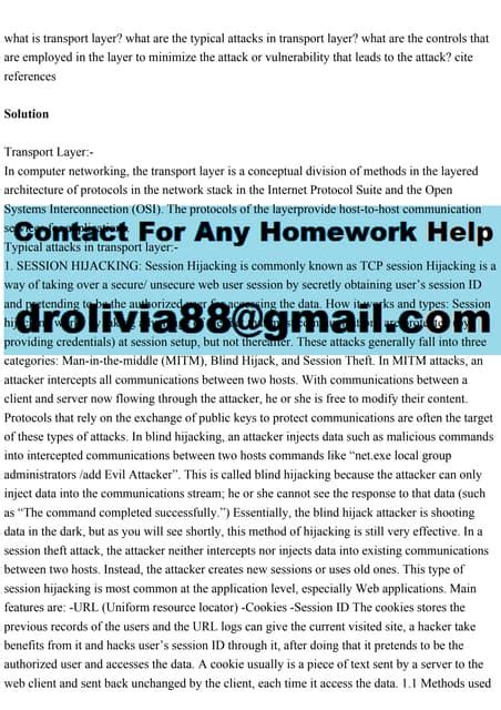 What Are The Denial Of Service Attacks And What Are Possible Approac Pdf