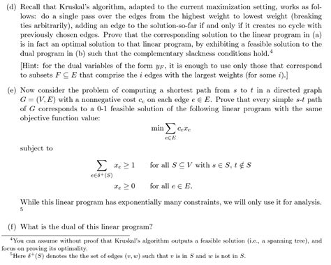 solved prove the optimality of kruskal s and dijkstra s
