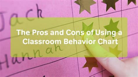 the pros and cons of using a classroom behavior chart