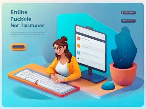 Premium Photo Elearning Banner Online Education Home Schooling Modern
