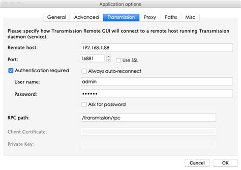 mac invalid server response · issue 1236 · transmission remote gui