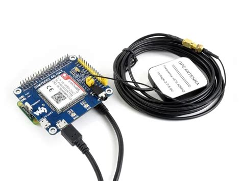 Waveshare 4G 3G 2G GSM GPRS GNSS HAT For Raspberry Pi Based On SIM7600E H LTE CAT4 For Southeast