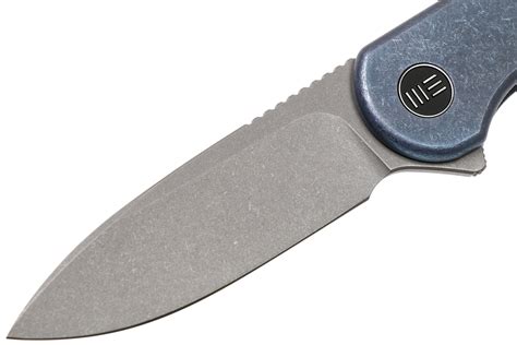 We Knife Elementum We18062x 2 Stonewashed Blue Titanium Zakmes