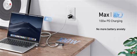 Uni Usb C To Ethernet Adapter With 100w Charging Port 1gbps Ethernet