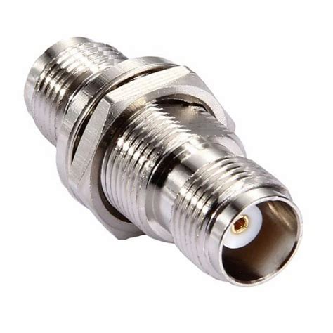 RF Coaxial TNC Female to TNC Female BulkHead Straight Adapter Converter ...