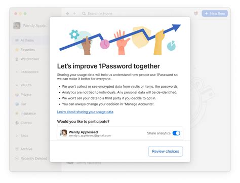 How To Share Your Usage Data With 1password 1password Support