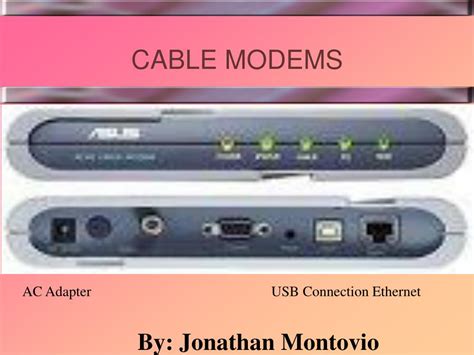 PPT CABLE MODEMS PowerPoint Presentation Free Download ID