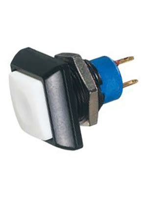 IPC SAD Apem Pushbutton Switch OFF ON NO Panel Mount Black White Distrelec Norway