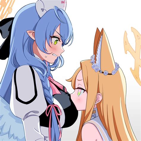 Seia And Mine Blue Archive Drawn By Gesupiprovlemsolver57 Danbooru