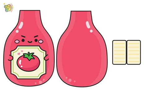 Ketchup Squishy In 2024 Paper Dolls Diy Hello Kitty Crafts Paper