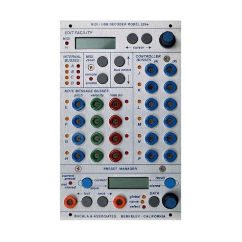 225e Midi Decoder Preset Manager