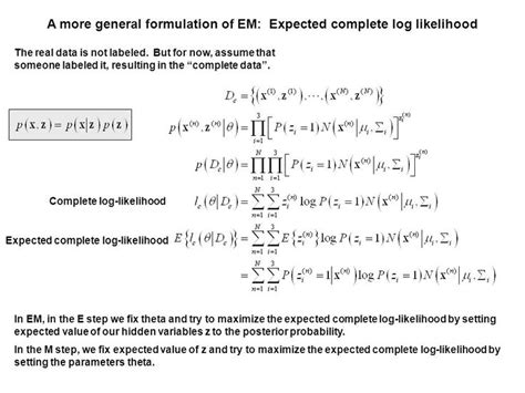em and expected complete log likelihood mixture of experts ppt