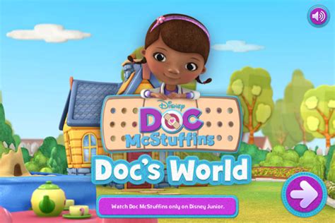 🕹️ Play Doc Mcstuffins Docs World Game Free Online Doc Mcstuffins Doctor Clinic Health Video