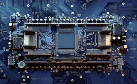 Premium Ai Image Board With Chip And Circuits Technology Concept Digital Illustration