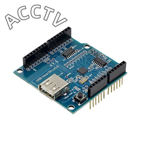 Usb Host Shield 2 0 Cho Arduino Cho Uno Mega Adk Tương Thích Cho Android Adk Diy Mô Đun Điện Tử