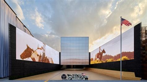Grand Yet Minimalistic Usa Expo Pavilion Features Suspended Cube
