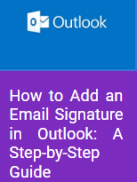 How To Add An Email Signature In Outlook Blue Support Platform