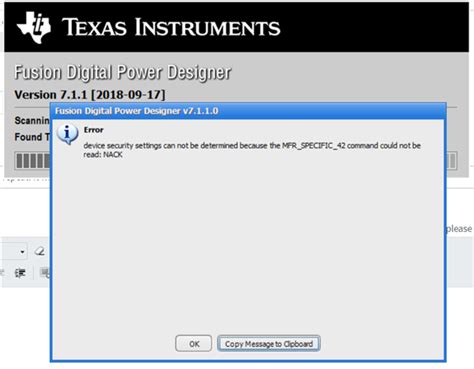 TPS A Device Security Settings Can Not Be Determined Because The MFR SPECIFIC Command