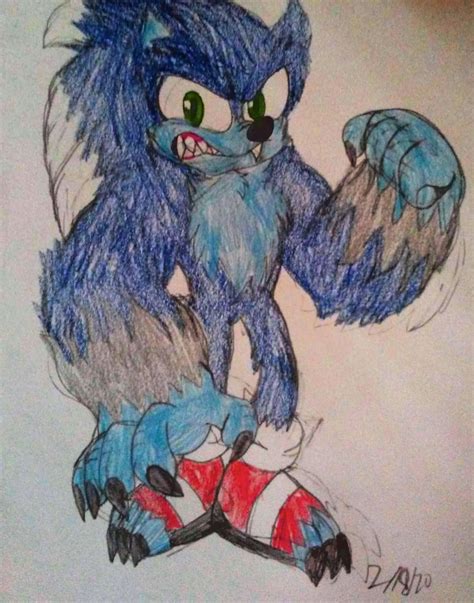 The Sonic Movie Sonic The Werehog By Kadiannwright On Deviantart