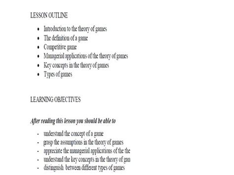 Basics And Fundamentals Of Game Theory Lecture Ppt